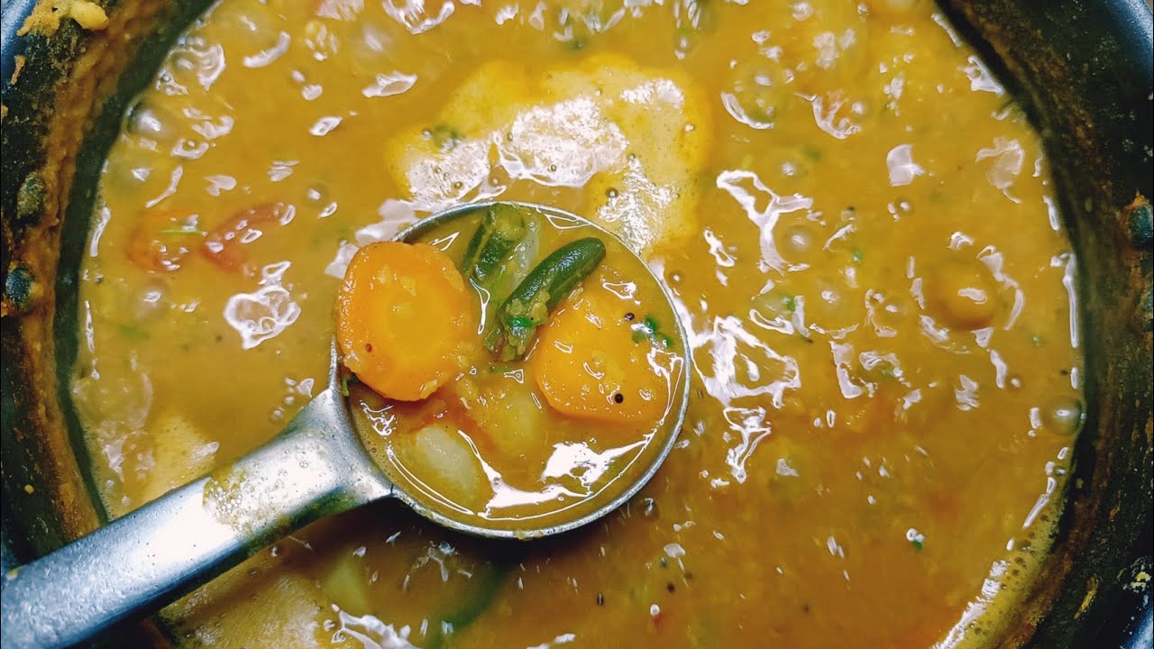 VEGETABLE SAMBAR | MIXED VEG SAMBAR | QUICK AND EASY SAMBAR | - YouTube