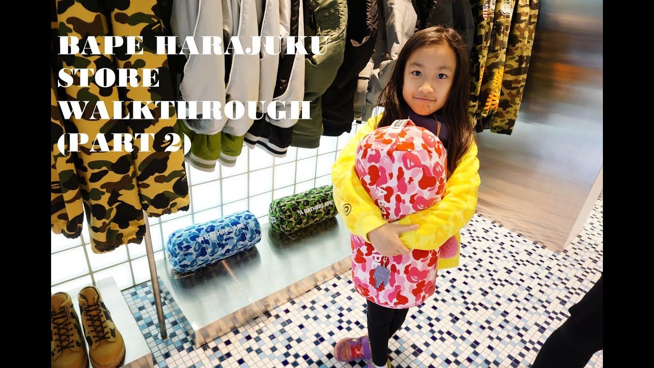 BAPE Store Harajuku - March 2018 Walkthrough (Part 2) Tokyo Fashion ...