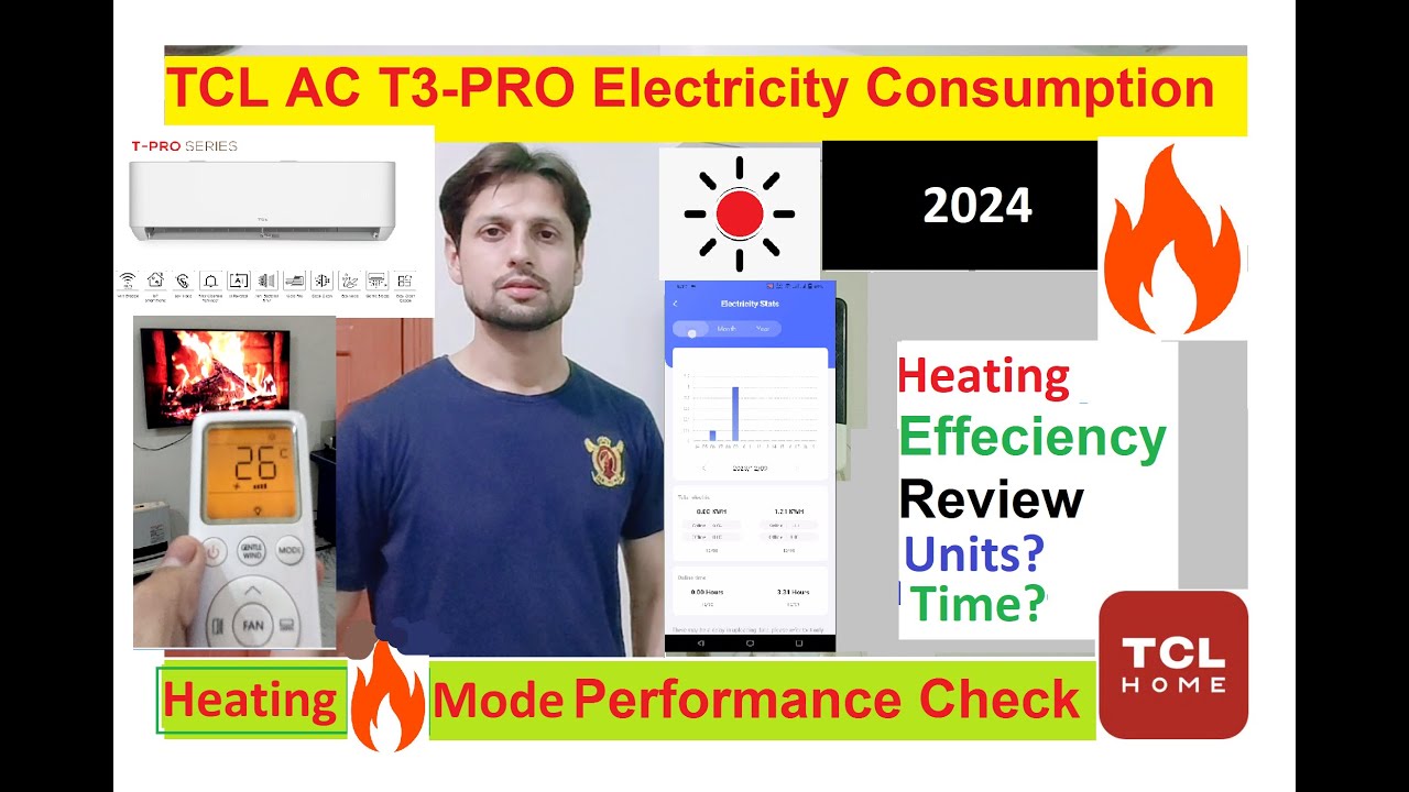 TCL T3 Pro AC Heating Mode performance || TCL AC TAC 18T3Pro 1.5 Ton Review - YouTube