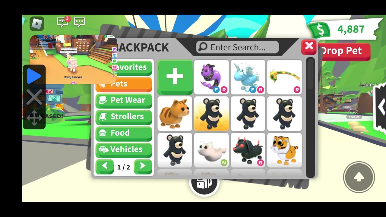 playing adopt me (making mega poodle) - YouTube