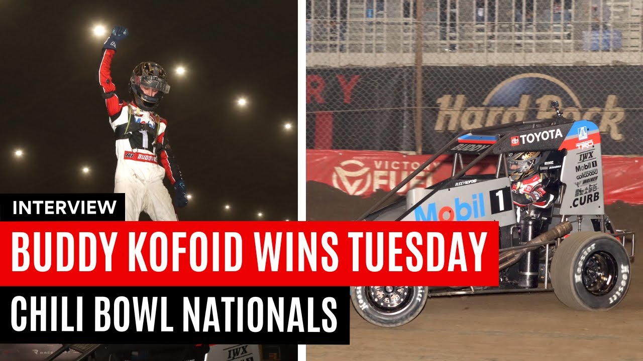 Buddy Kofoid Wins Tuesday Prelim At Chili Bowl Nationals - YouTube