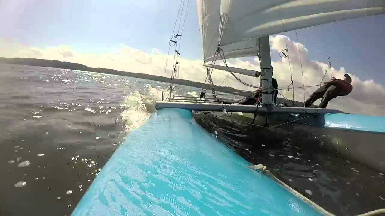 Prindle 16 Catamaran in Cap-Rouge, Quebec - YouTube