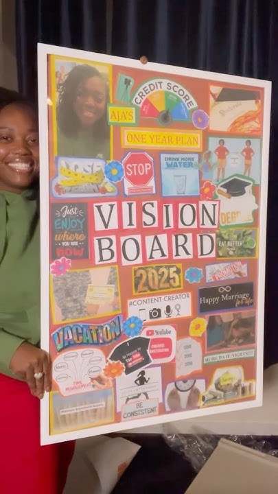 NOT YOUR AVERAGE VISION BOARD!! 2025! #fyp #vision #selfcare # ...