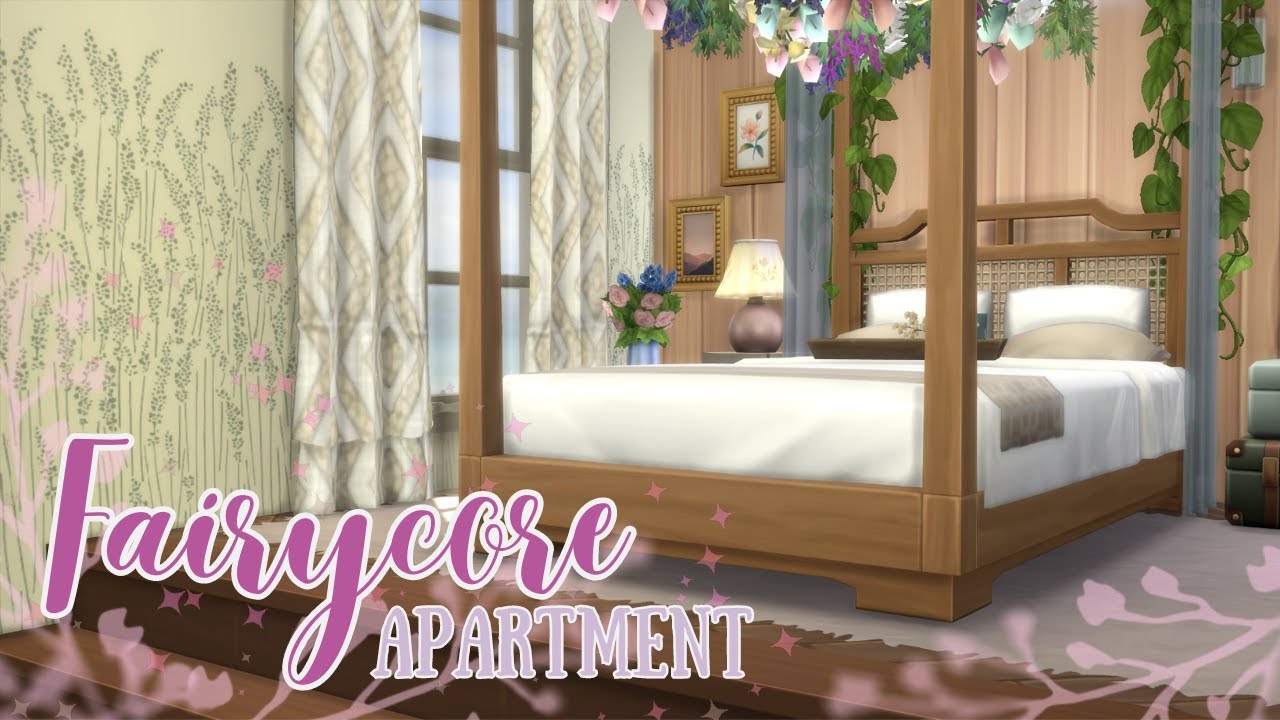 The Sims 4 Fairycore Apartment CC-Build - YouTube