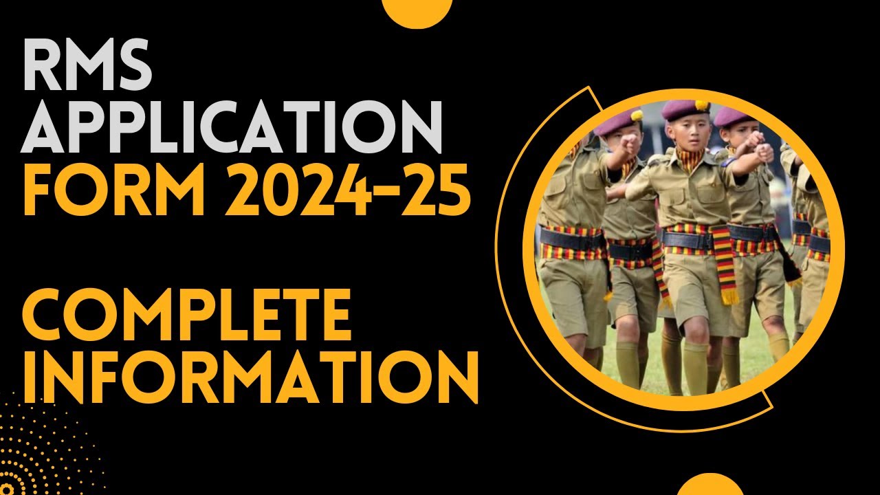 RMS APPLICATION FORM 2024-25 COMPLETE INFORMATION RMS-CET 2025 Update ...