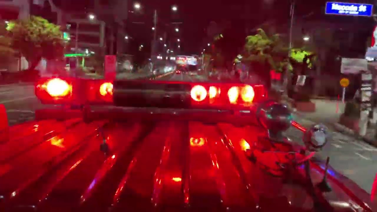 Gaffud Pumper Responding at 10-70 2nd alarm loc. Mother Ignacia cor ...