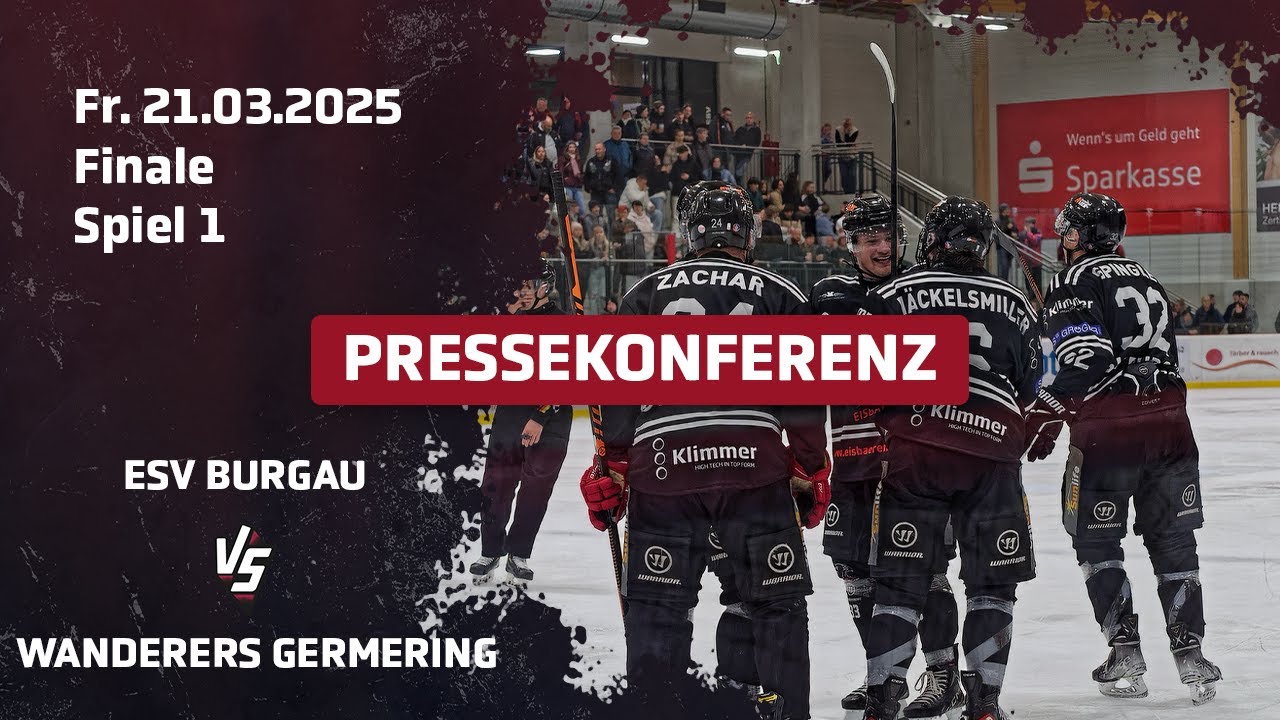 Eisbären TV // Pressekonferenz 21.03.2025 ESV Burgau vs. Wanderers ...