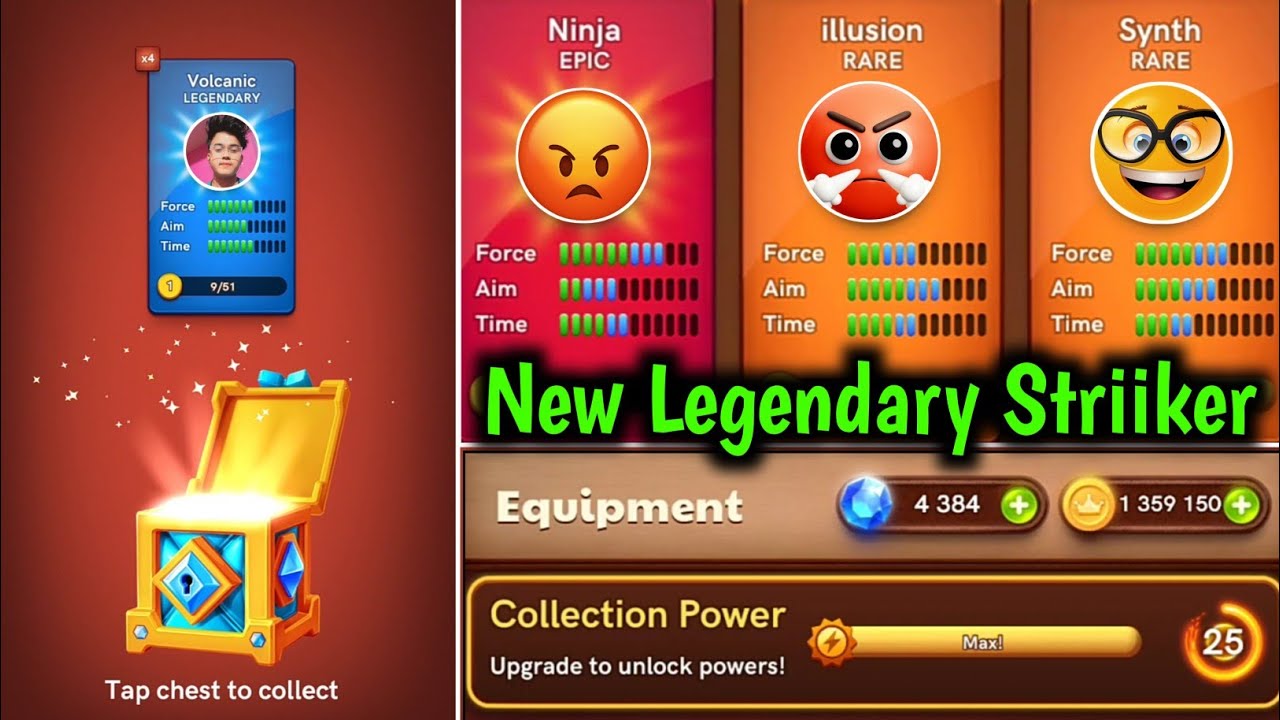 New Legendary Striker 😁🤭 Cairo Gallery Gameplay ☠️ Carrom Pool 🔥 - YouTube