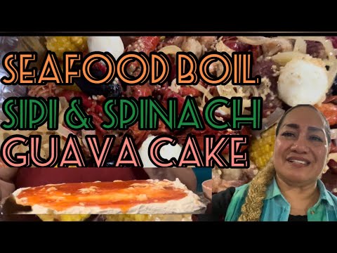 Seafood Boil, Sipi & Spinach, Guava Cake #tonga #cooking #polynesian # ...
