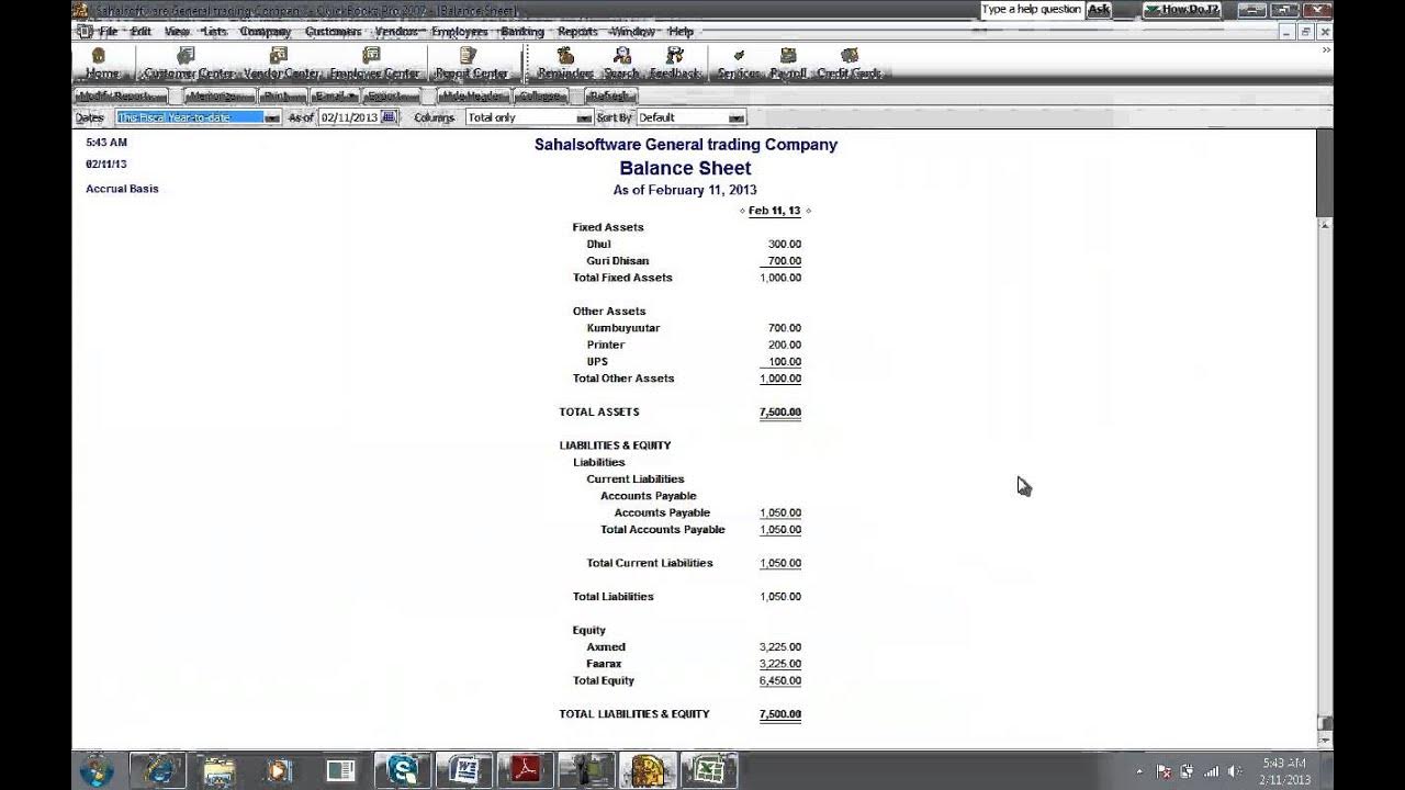 Lesson 18 Reports and Backup Part3 - Quickbook 2007 - Sahalsoftware - YouTube