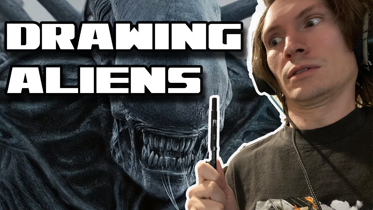 I Sketched a Xenomorph in Celebration of Alien: Romulus (Timelapse ...
