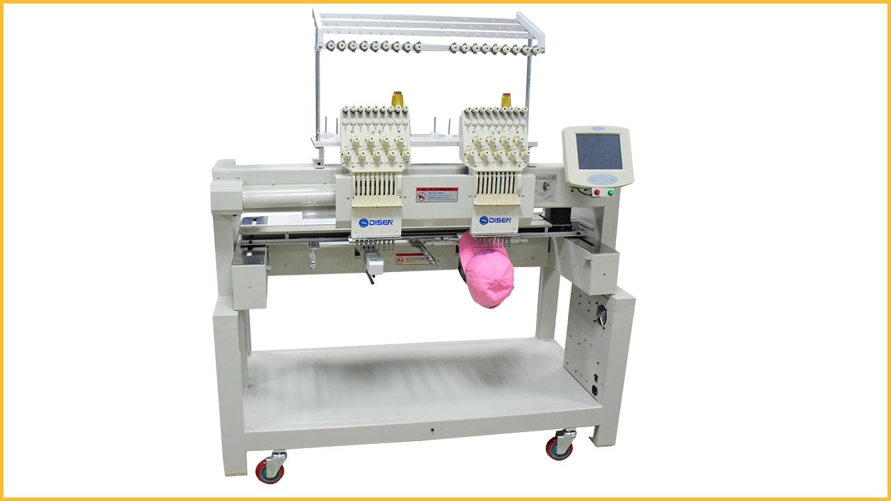2 head embroidery machine computerized embroidery machine cap ...