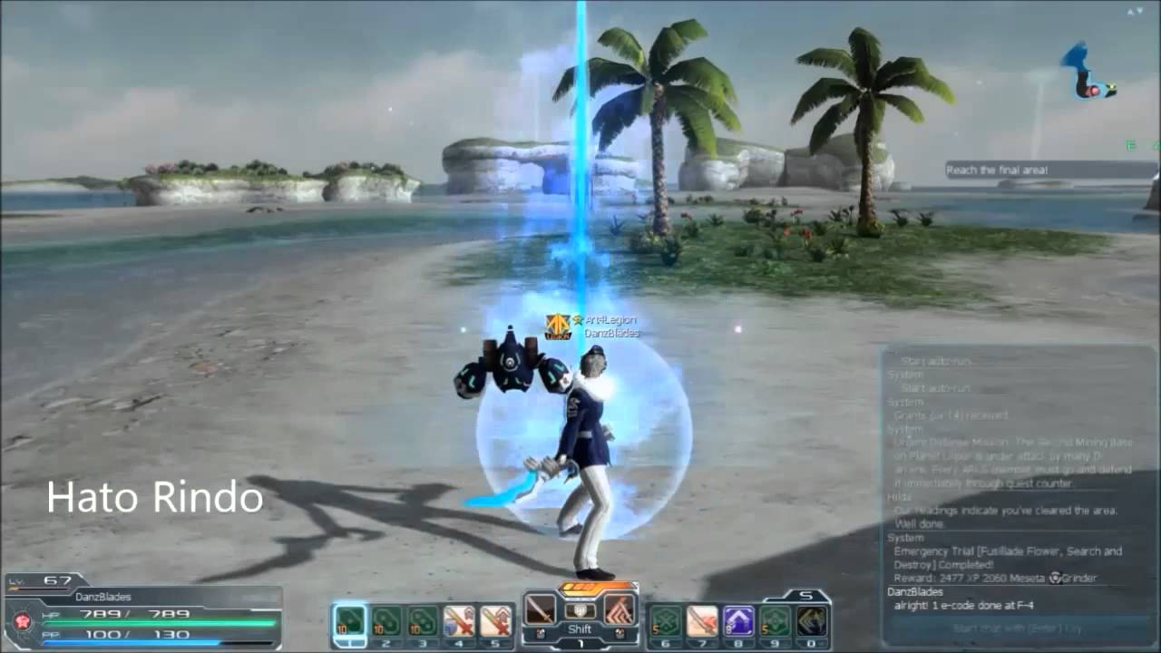 [PSO2SEA] Katana Photon Arts - YouTube