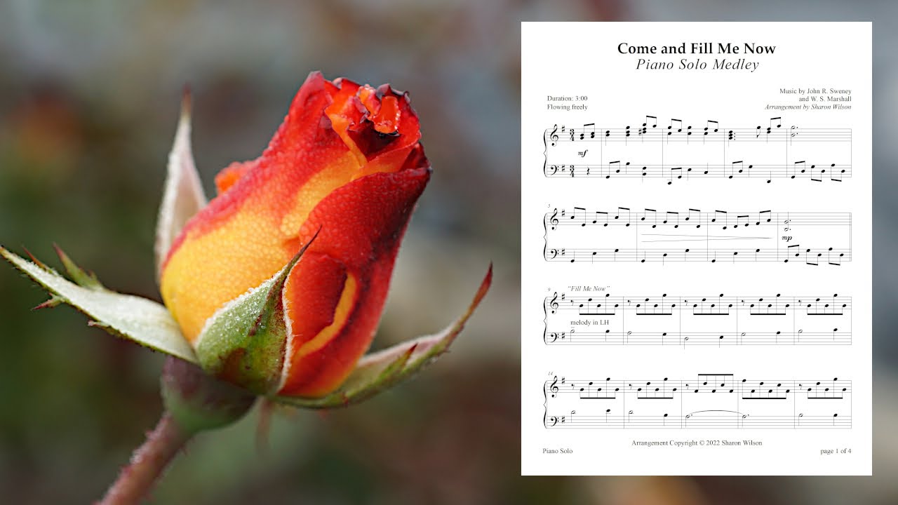 Come and Fill Me Now Medley (PIANO SOLO ~ with lyrics) - YouTube