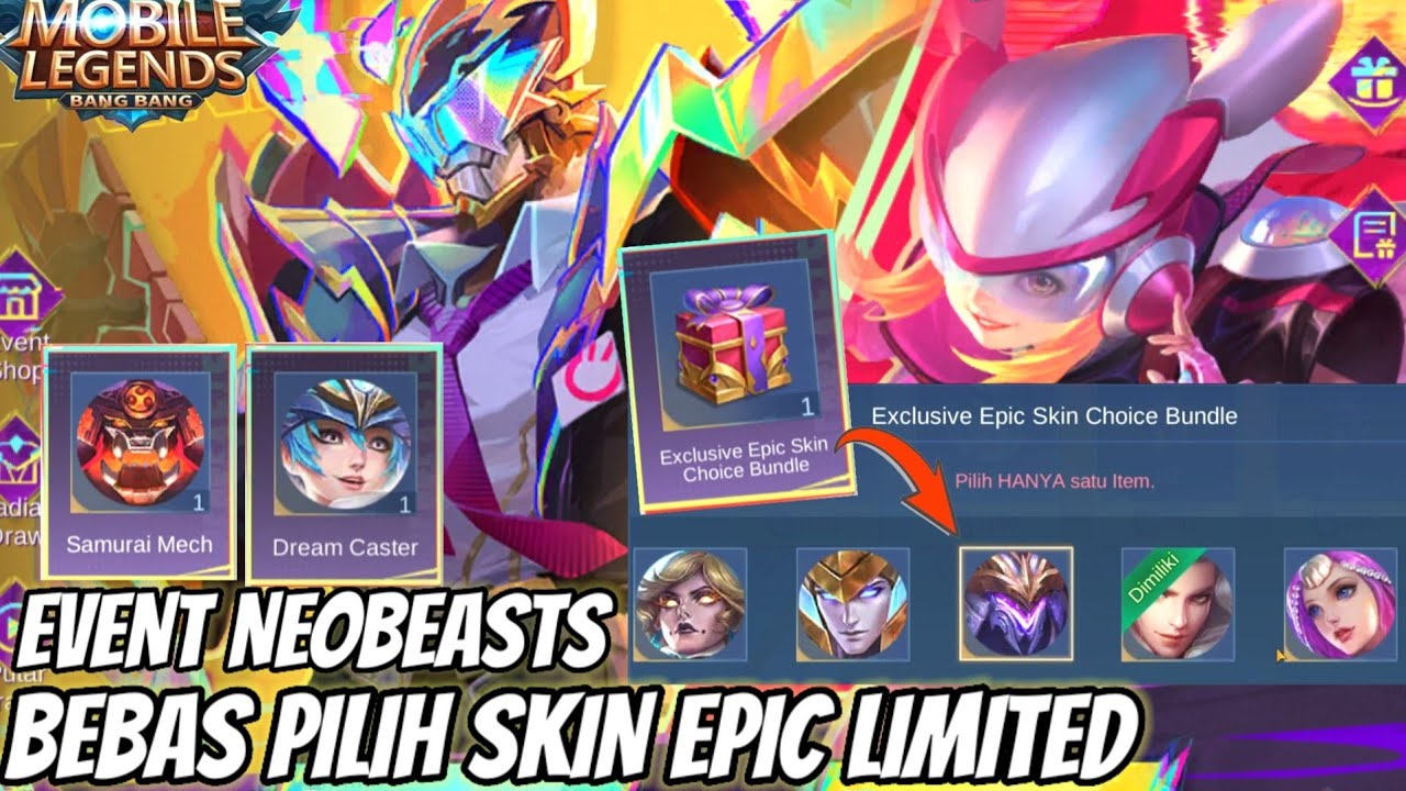 EVENT SKIN NEOBEASTS ! BISA PILIH SKIN EPIC LIMITED SENDIRI, ENAK ...