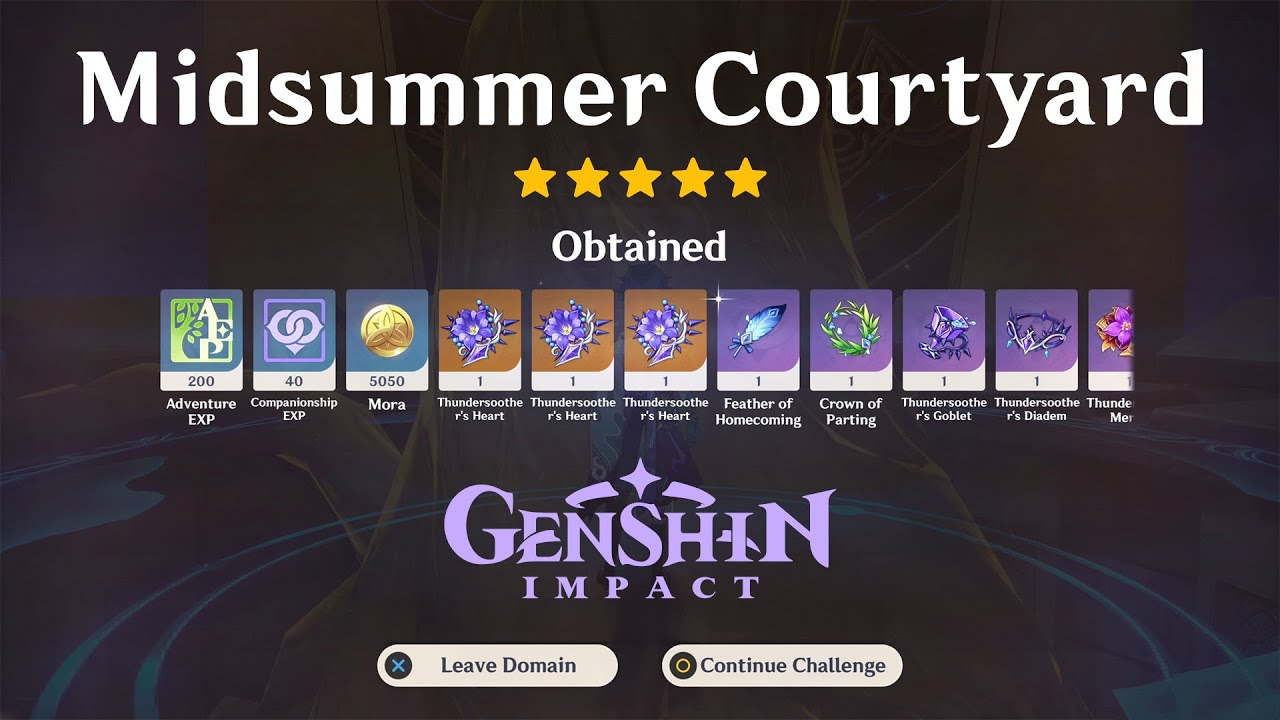 Midsummer Courtyard | Genshin Impact - YouTube