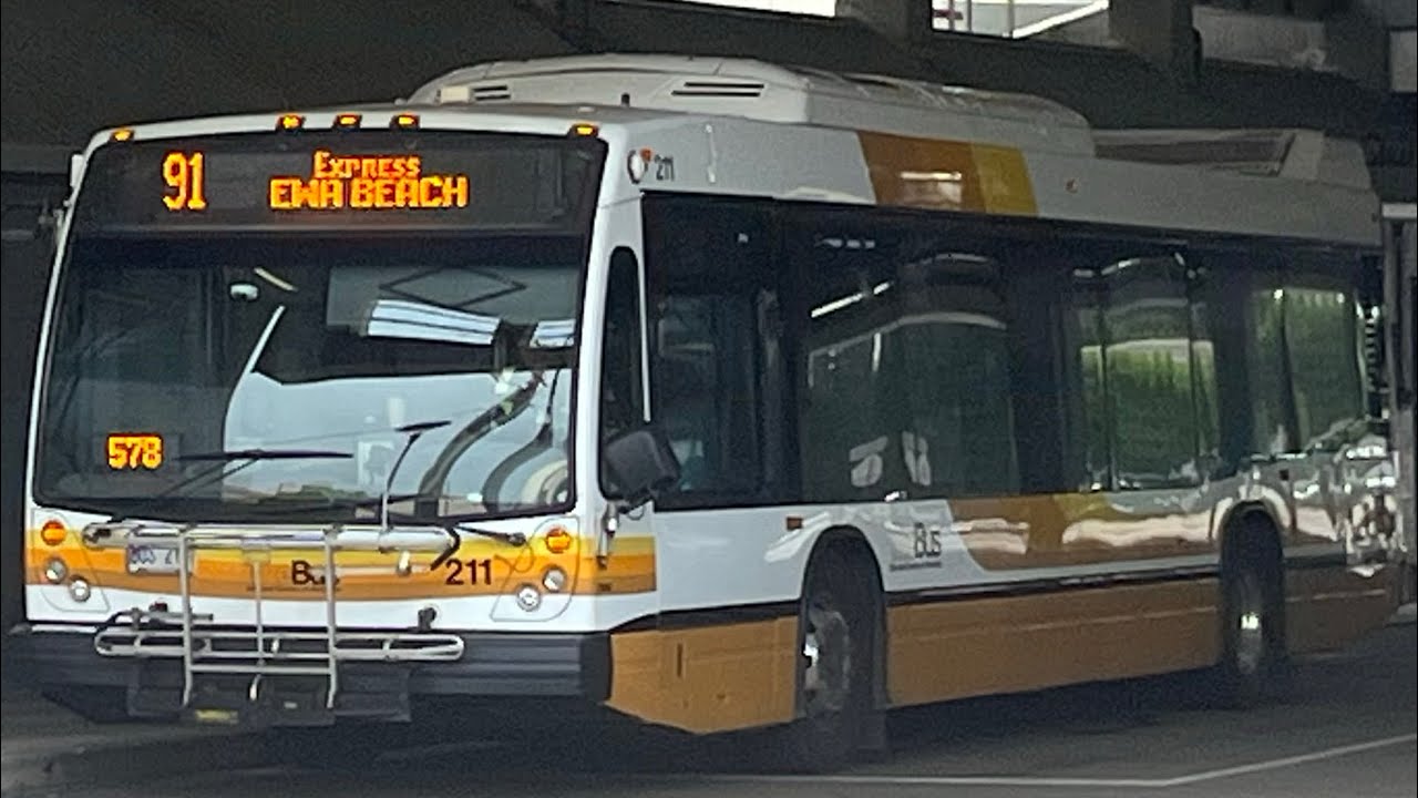 TheBus Honolulu Bus 211 Route 91 Express Ewa Beach (Part 3) - YouTube