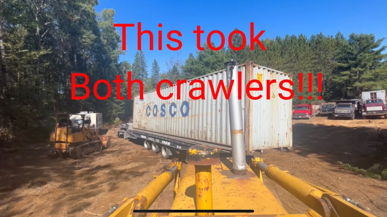 Shipping container delivery and fixing driveway with international ...