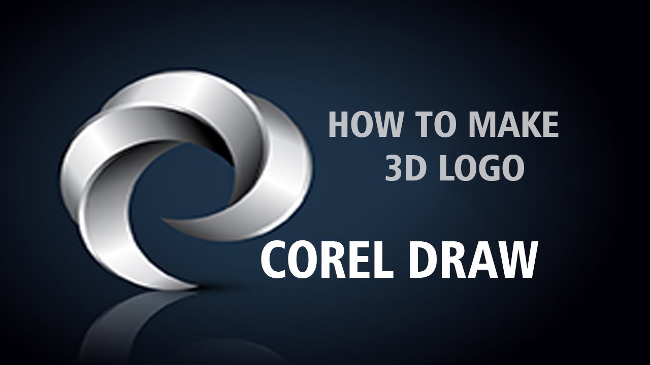 How to make 3d logo in corel draw - YouTube