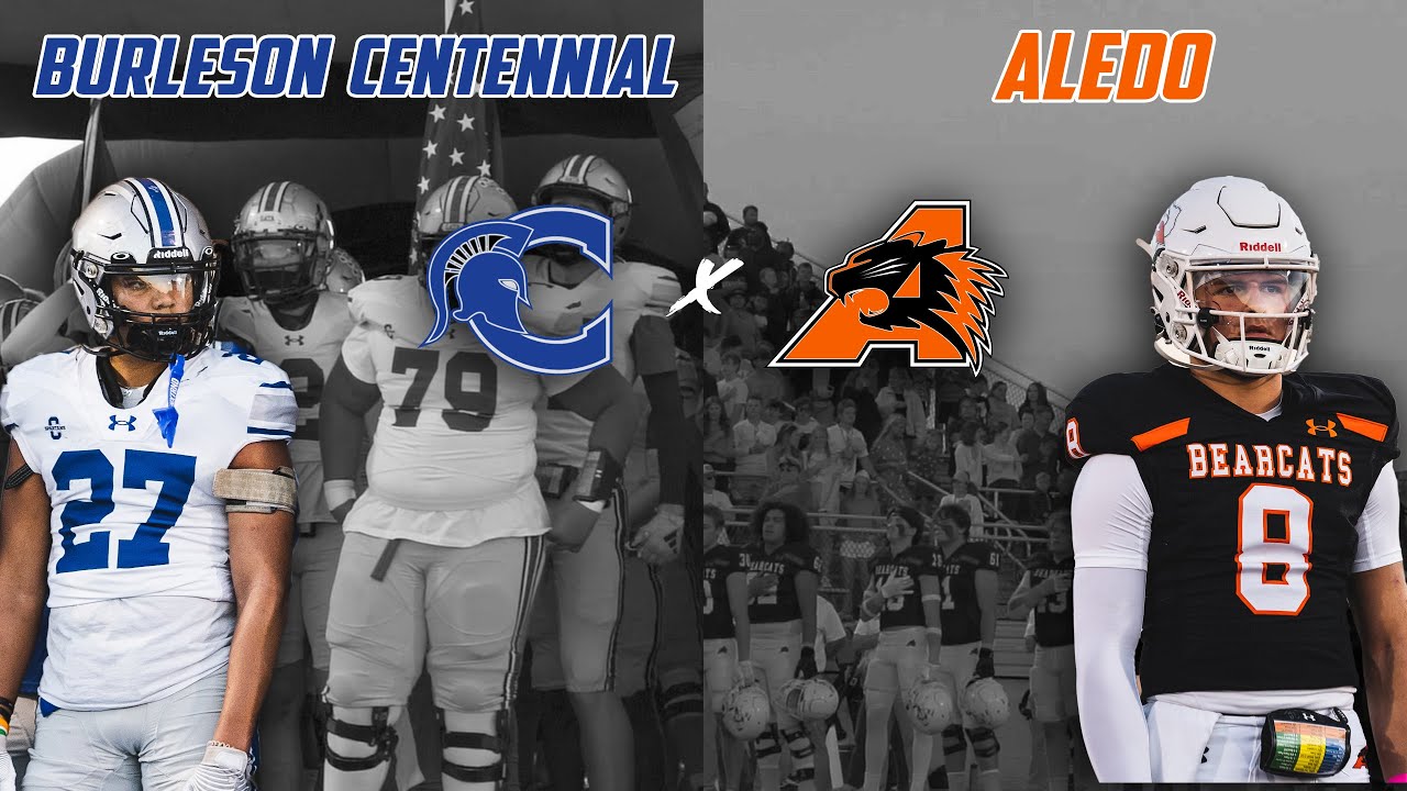 BIG TIME DISTRICT BATLLE Burleson Centennial vs Aledo | Texas High ...
