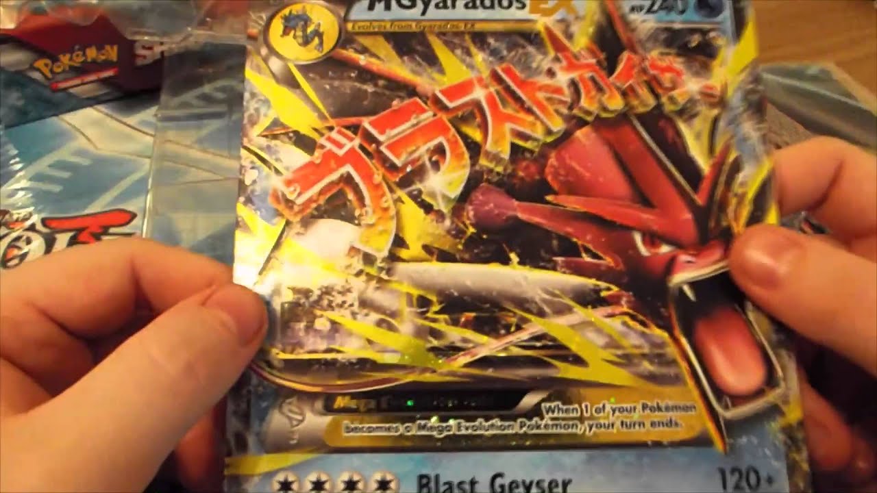 POKEMON! Shiny Mega Gyarados Box Opening - YouTube