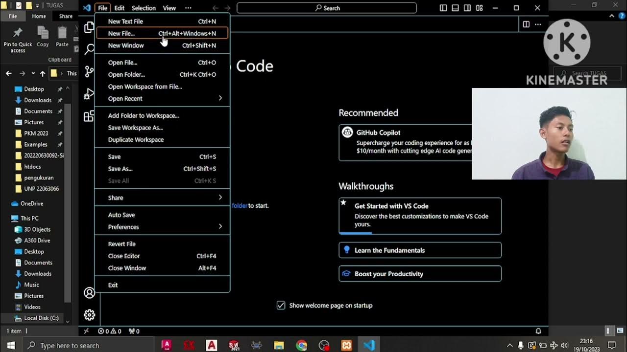MEMBUAT WEBSITE SEDERHANA BERUPA TEXT MENGGUNAKAN APLIKASI XAMPP DAN VISUAL STUDIO CODE - YouTube