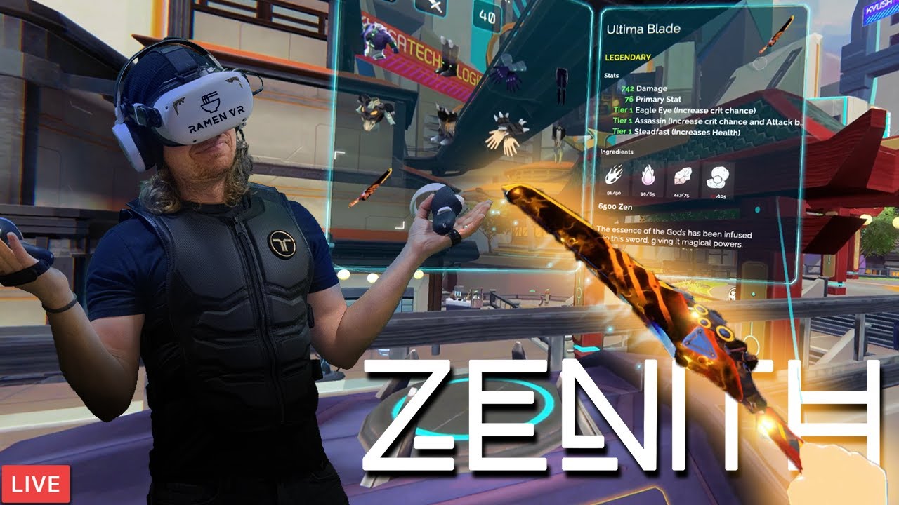 VOD - Zenith VR Legendary Gear - NEW CLASS INFO RELEASED - LVL 40 - YouTube