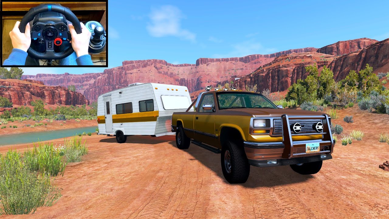 *REALISTIC* Caravan Road Trip! #2 - Utah | BeamNG.drive - YouTube