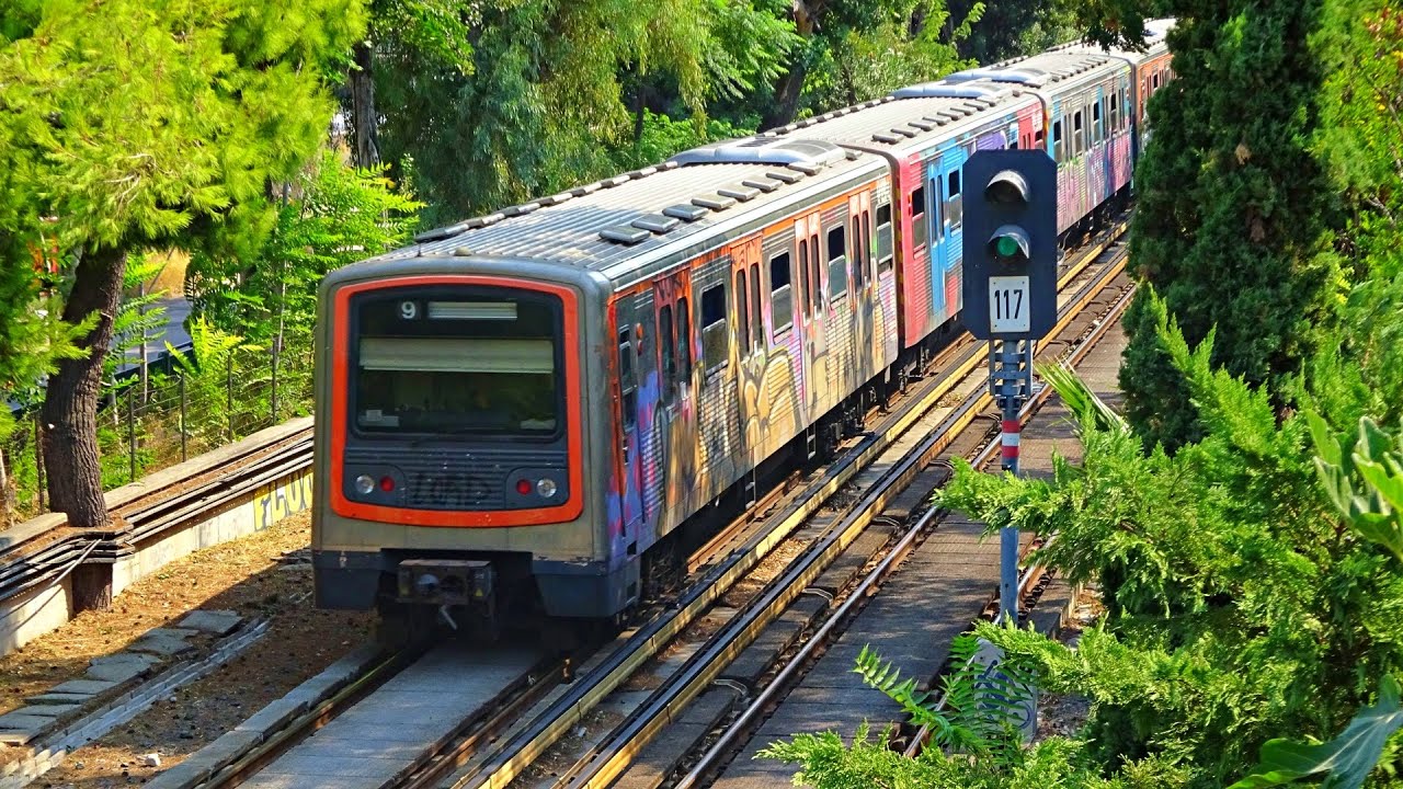 Athens Metro Line 1 - Traffic Between Piraeus and Monastiraki | Part 2 ...