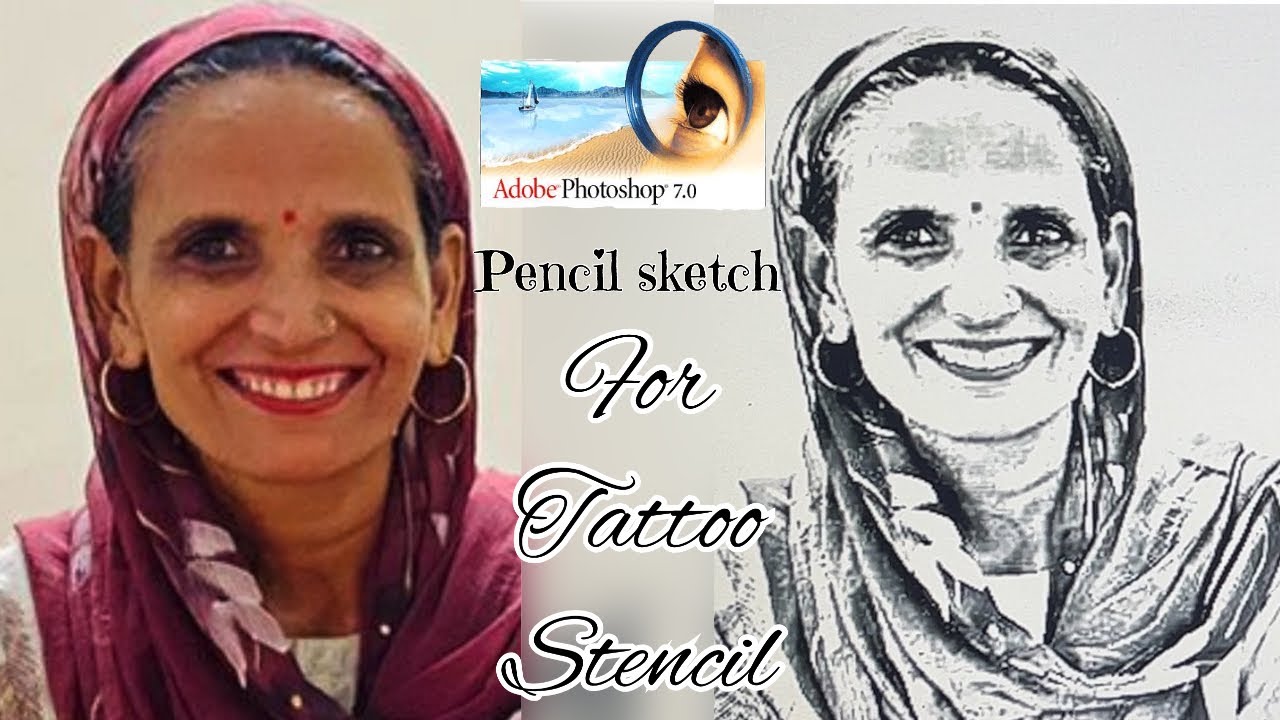 How to convert your Image into Pencil Sketch in Photoshop.Pencil Sketch ...
