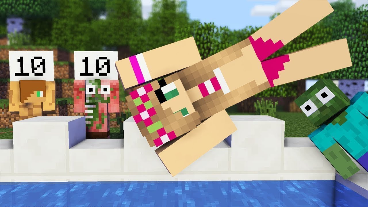 Monster School: GIRLS VS BOYS FORTNITE DANCE CHALLENGE - Minecraft ...