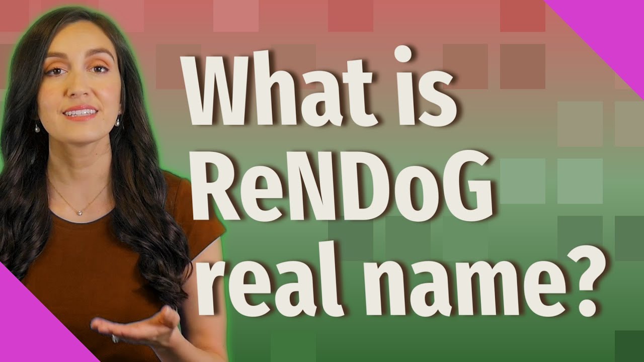 What is ReNDoG real name? - YouTube