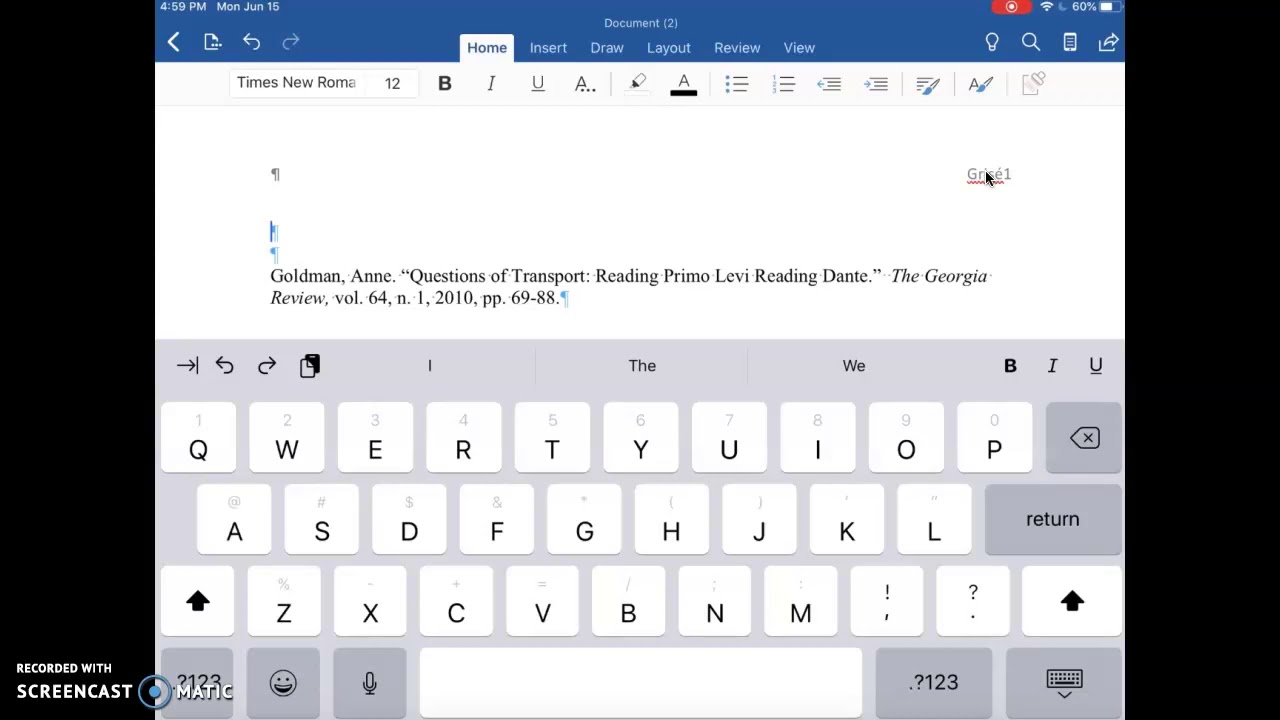 MLA Works Cited for iPad - YouTube