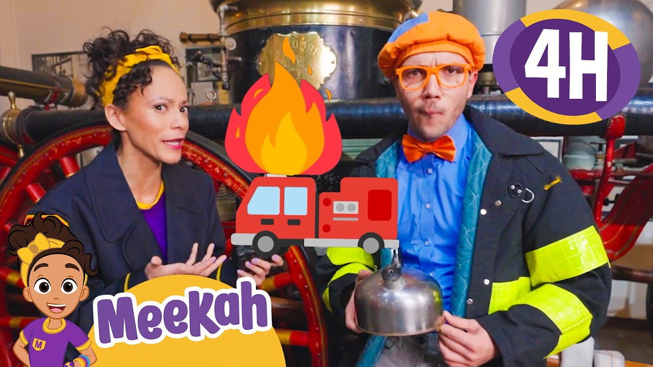Old Fire Trucks & Alarms with Blippi & Meekah | 4 HR OF MEEKAH ...