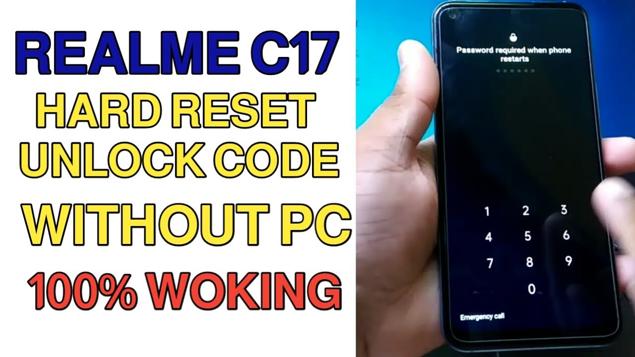 Hard Reset Realme C17 Unlock Pin Pattern Password RMX2101 How To Unlock ...