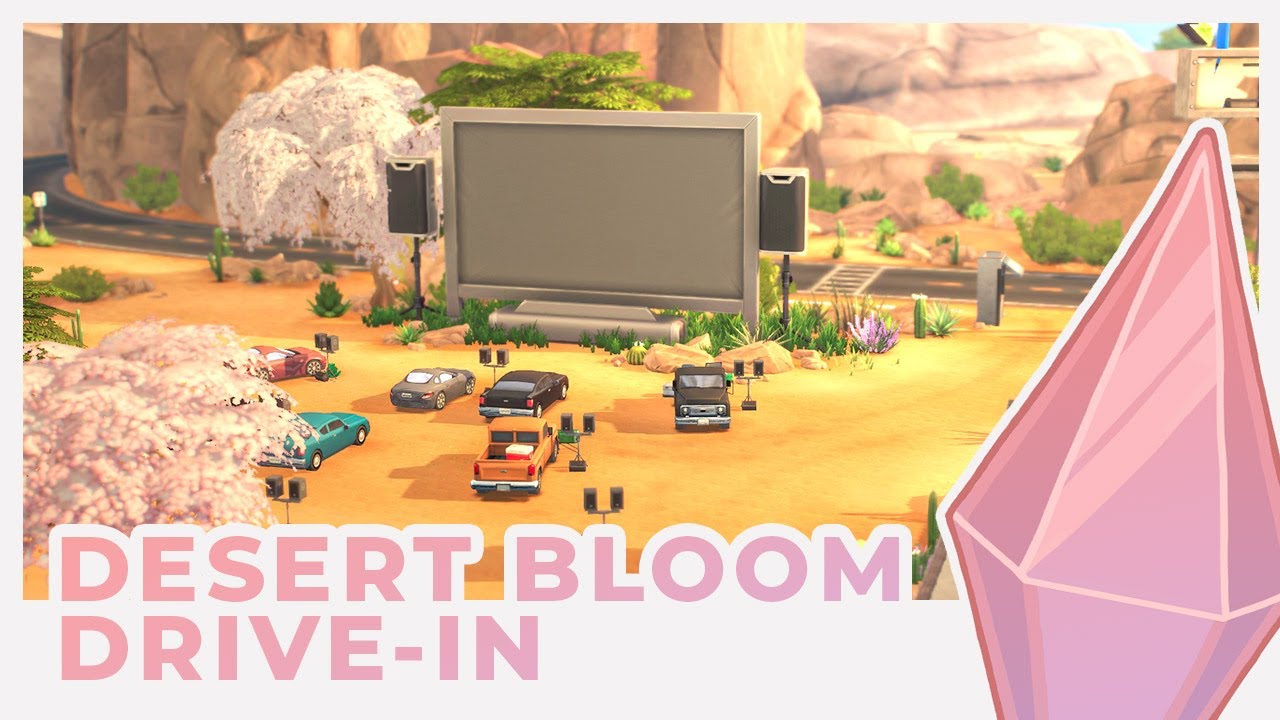 Desert Bloom Drive In // No CC // Sims 4 Stop Motion Build - YouTube