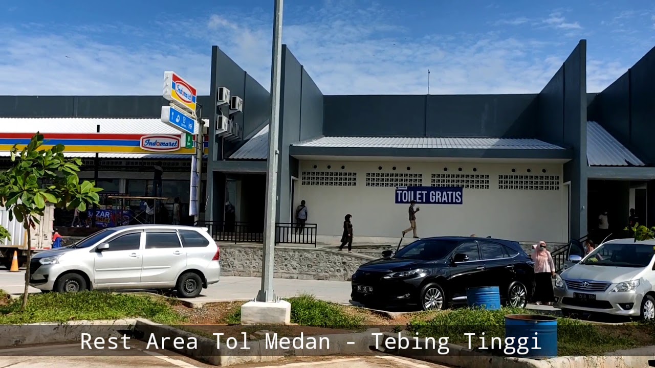 Rest Area Tol Medan - Tebing Tinggi, Luas dan Nyaman - YouTube