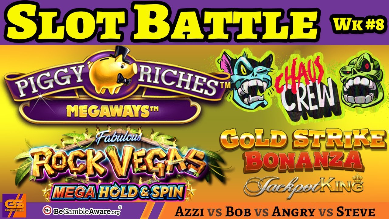 Sunday League Slots Battle! Azzi Vs Bob Vs Angry Vs Stevie T! - YouTube