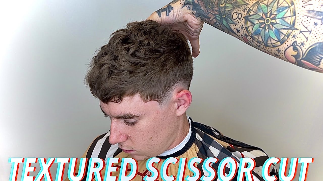 SUPER QUICK -crop top/lowskinfade- scissors and clipper HAIRCUT! - YouTube