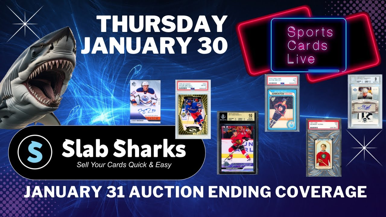 Slab Sharks Sports Cards Auction Coverage Livestream - YouTube