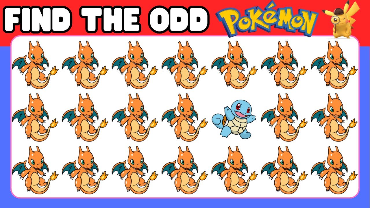 Find The Odd One Out | Pokémon Edition 🐉🔥🌈👾 - YouTube