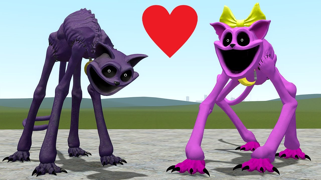 POPPY PLAYTIME CHAPTER 3 CATNAP LOVE FEMALE NAPPY CAT LEGS IN GARRY'S ...