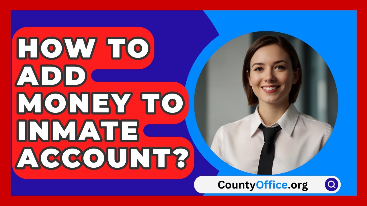How To Add Money To Inmate Account? - CountyOffice.org - YouTube