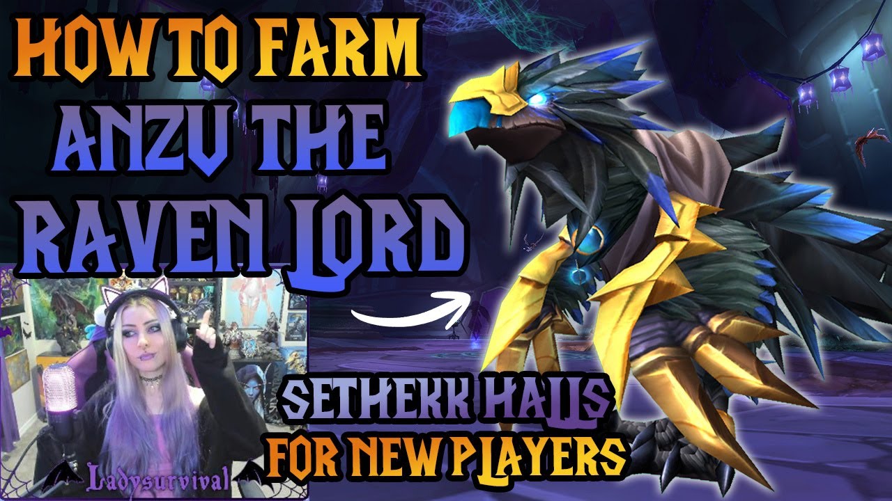 How to Run Sethekk Halls for Anzu the Raven Lord Mount! 🖤💙 Noob ...