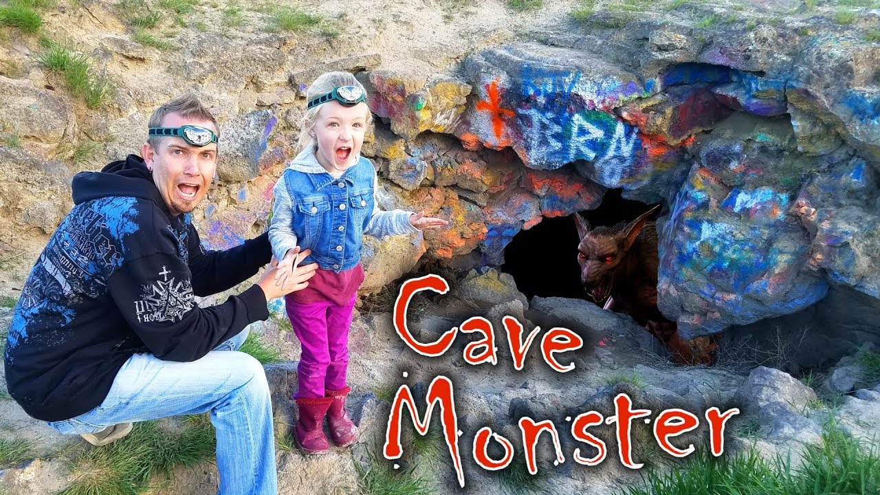 Cave Monster Caught on Camera!!! We Found the Monster Hiding in it's ...