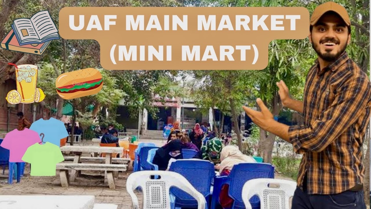 Main Market of University of Agriculture Faisalabad😍|Mini Mart|UAF|Vlog ...