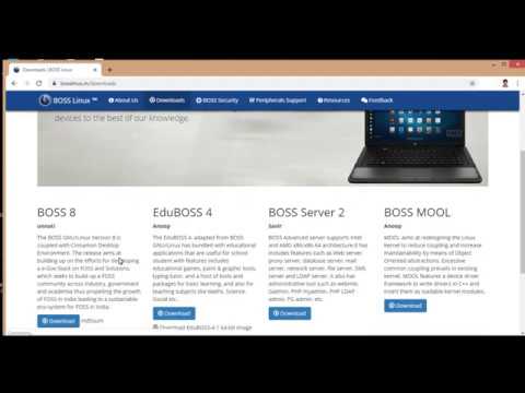 BOSS GNU / Linux download and Create bootable DVD - YouTube