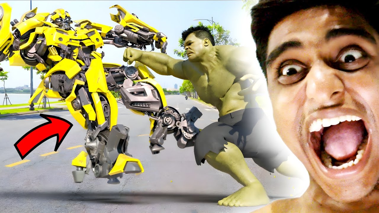 HULK vs BUMBLEBEE | REAL LIFE FIGHT - YouTube