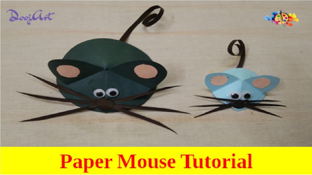 Paper Mouse Tutorial | origami Mouse | Paper Mouse Activity - YouTube