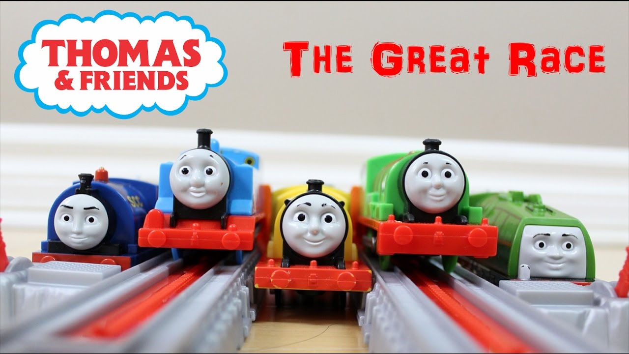 Awesome Thomas and Friends - THE GREAT RACE Trackmaster Race Set by ...